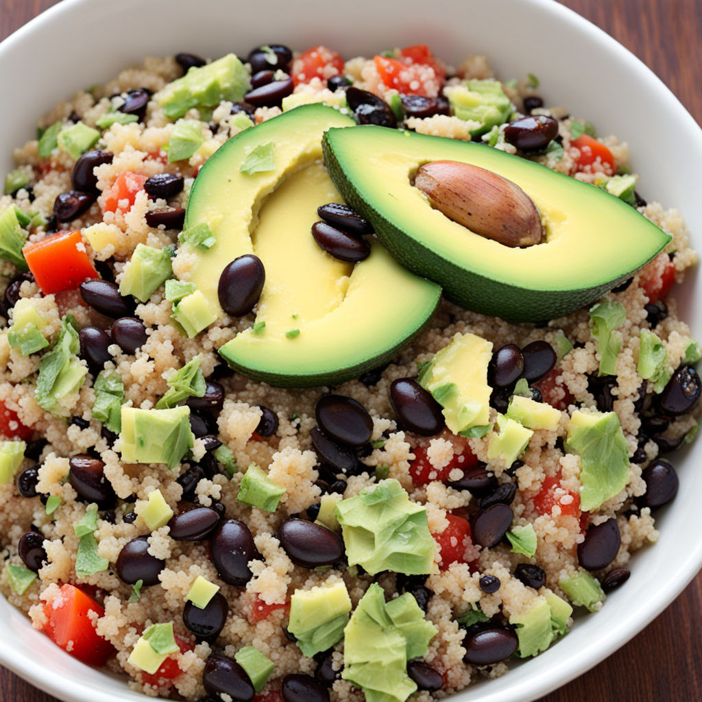 Quinoa Salad with Avocado and Black Beans Recipe – Wellness Jani